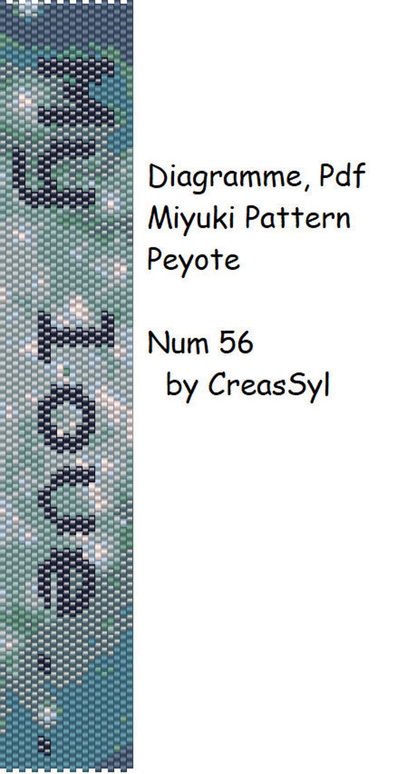 Diagramme Pdf miyuki pattern tissage miyuki Num 56 - Etsy France