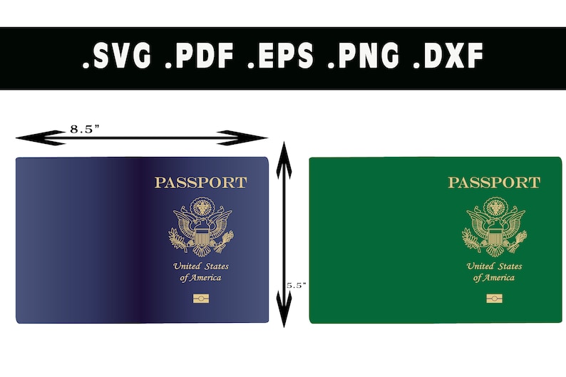 Printable Pretend US Passport With Stamps Visas and World Flags, USA ...