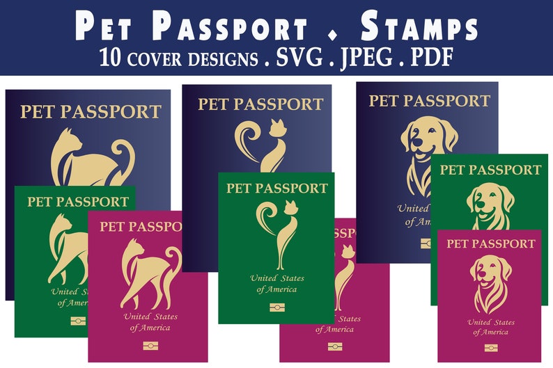 Printable Pet Passport: DIY Travel & Vet Records (digital Download) - Etsy