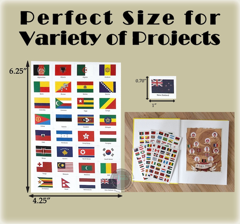 World Flags Stickers – 192 Countries, Travel & Learning - Etsy New Zealand