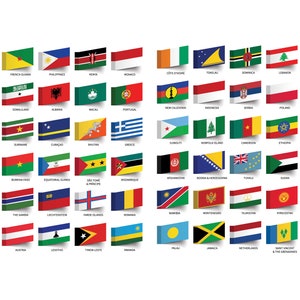 Pretend Passport With Flags, Stamps for Learning and Pretend Play, Fake ...