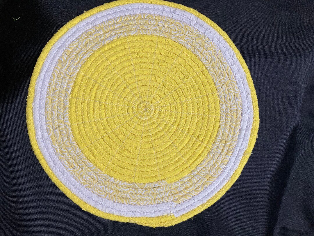 Rope & Fabric Trivet Lemon Slice - Etsy