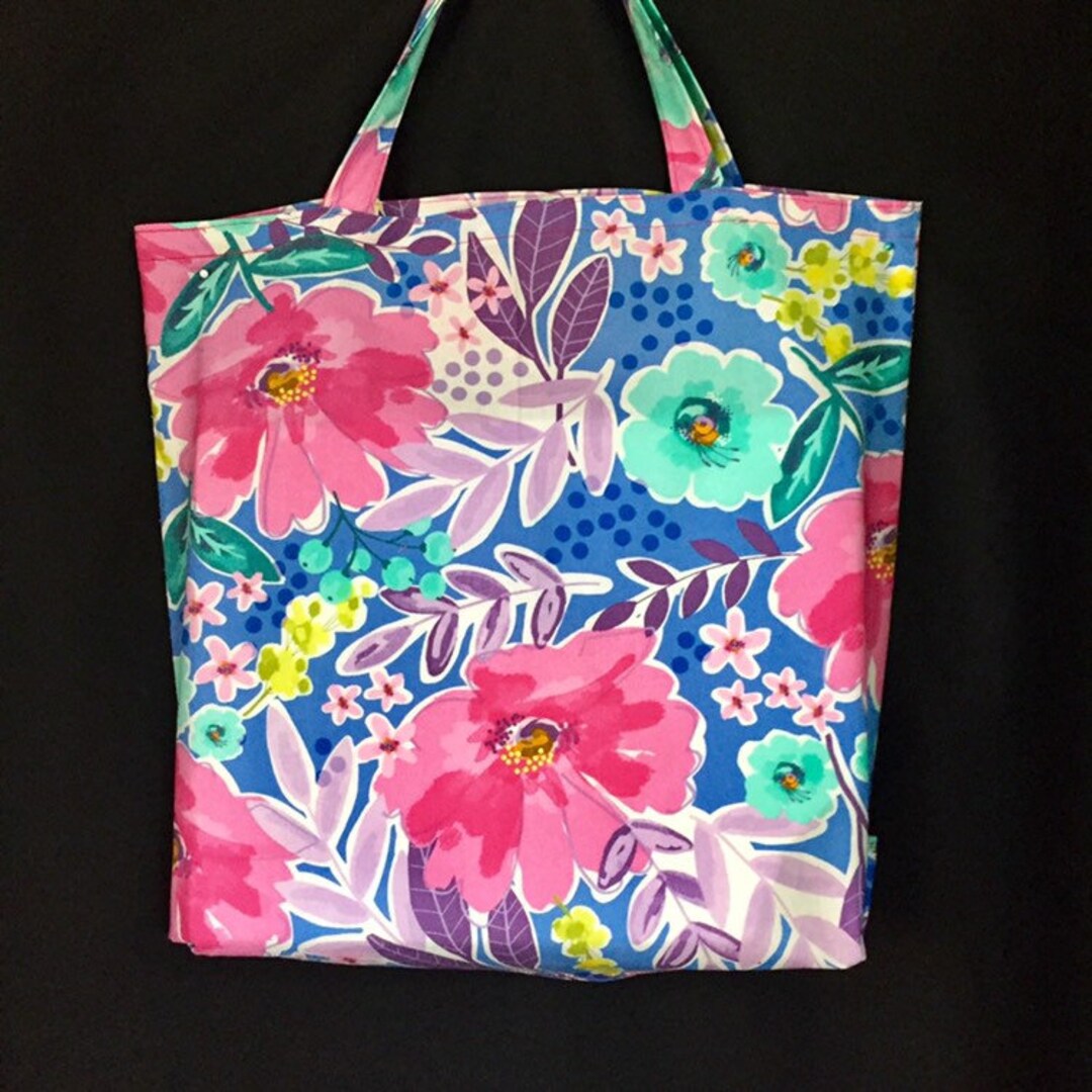Reusable Foldable Shopping Bag Flower Garden - Etsy