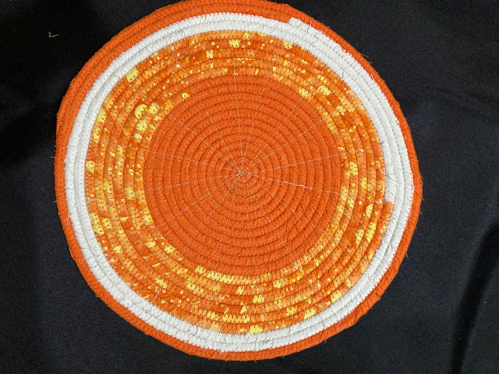 Rope & Fabric Trivet - Orange Slice - Etsy