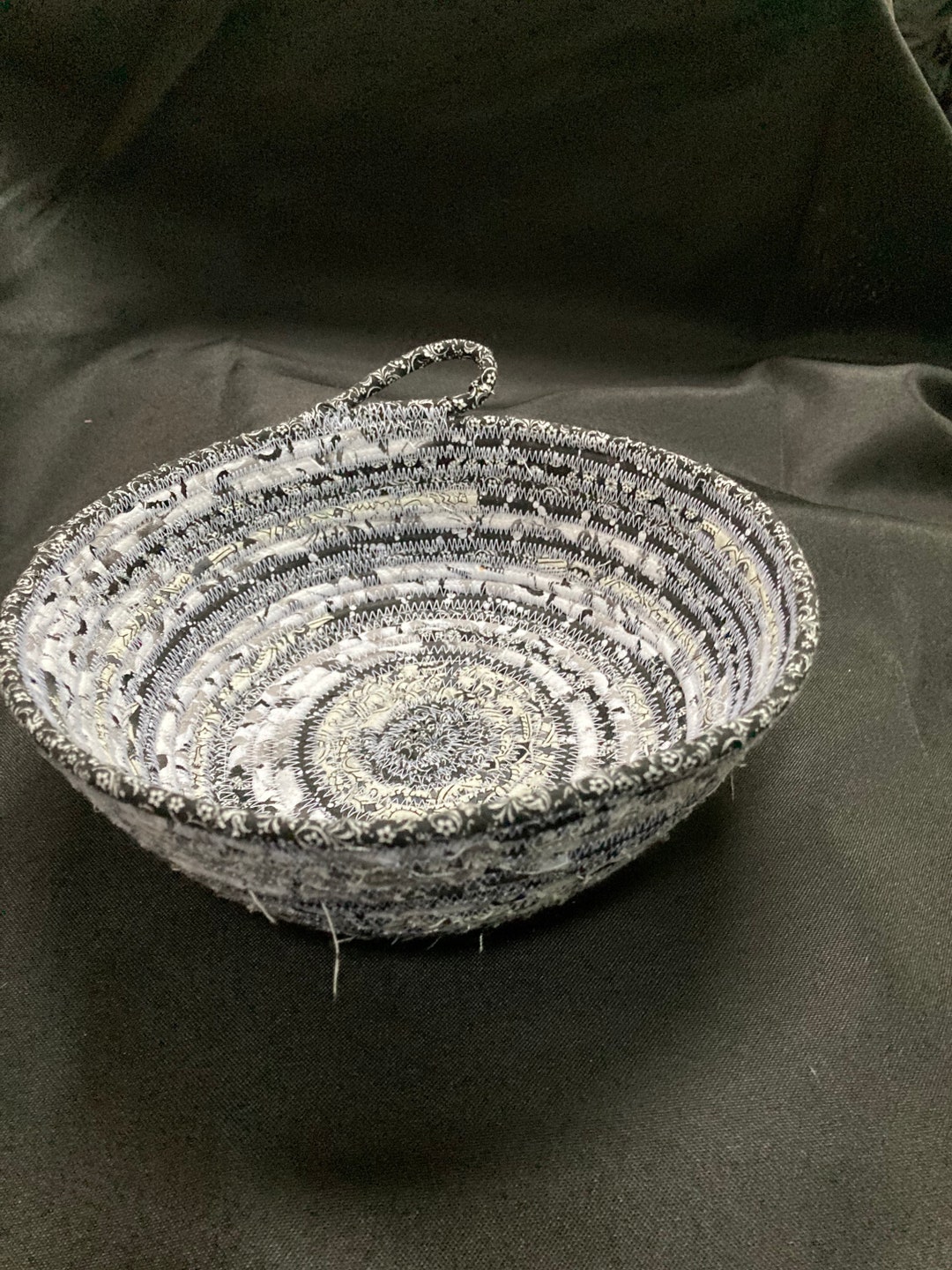Rope & Fabric Bowl Medium - Etsy