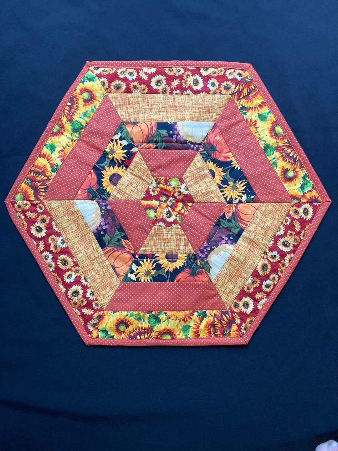Hexagonal Table Topper - Celebrate Fall - Etsy