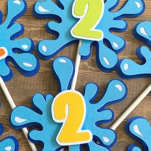Pool Party Cupcake Toppers, Splash Cupcake Topper - Etsy