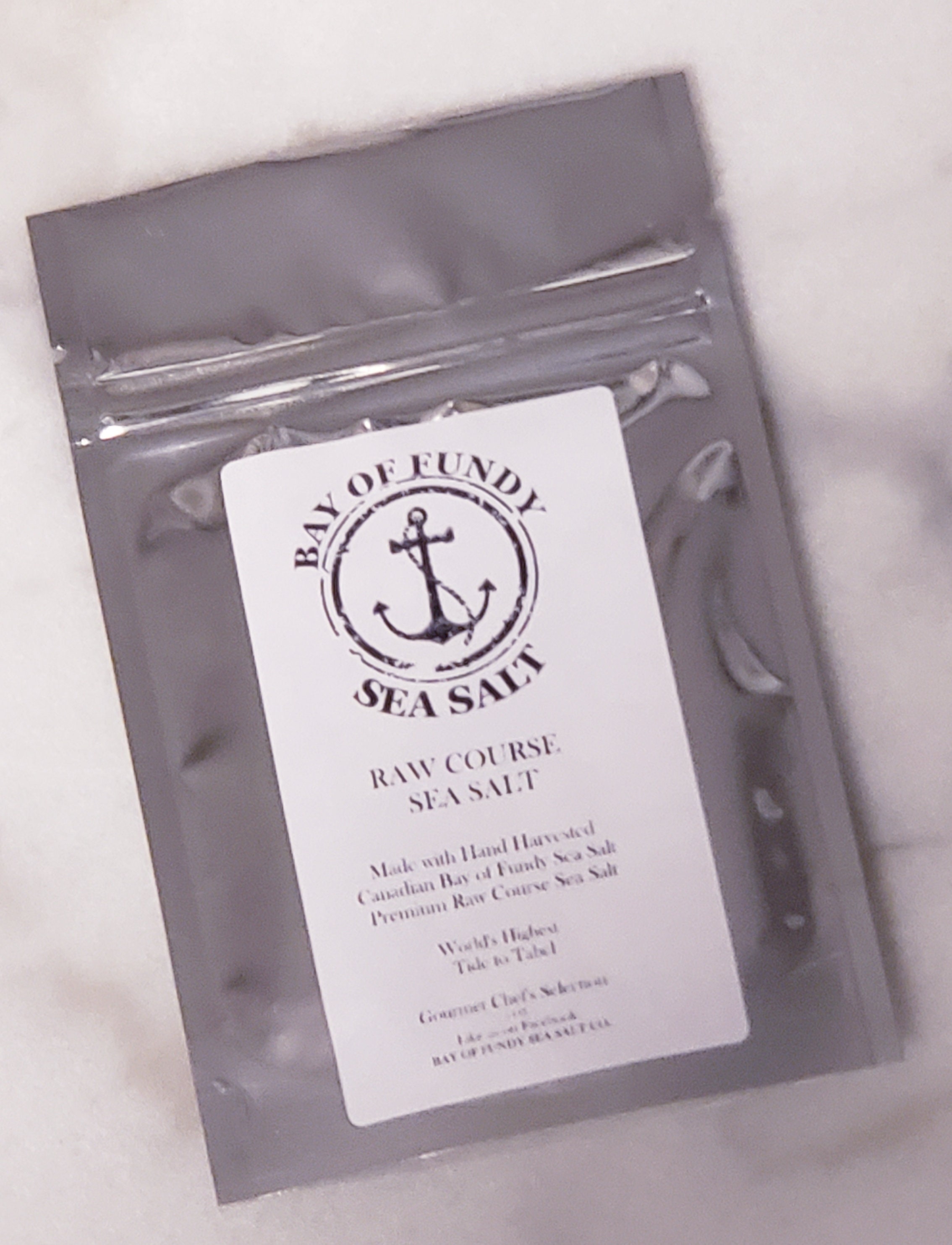 Coarse Sea Salt, 1 Oz, Bay of Fundy Sea Salt Co. Gourmet Sea Salt ...