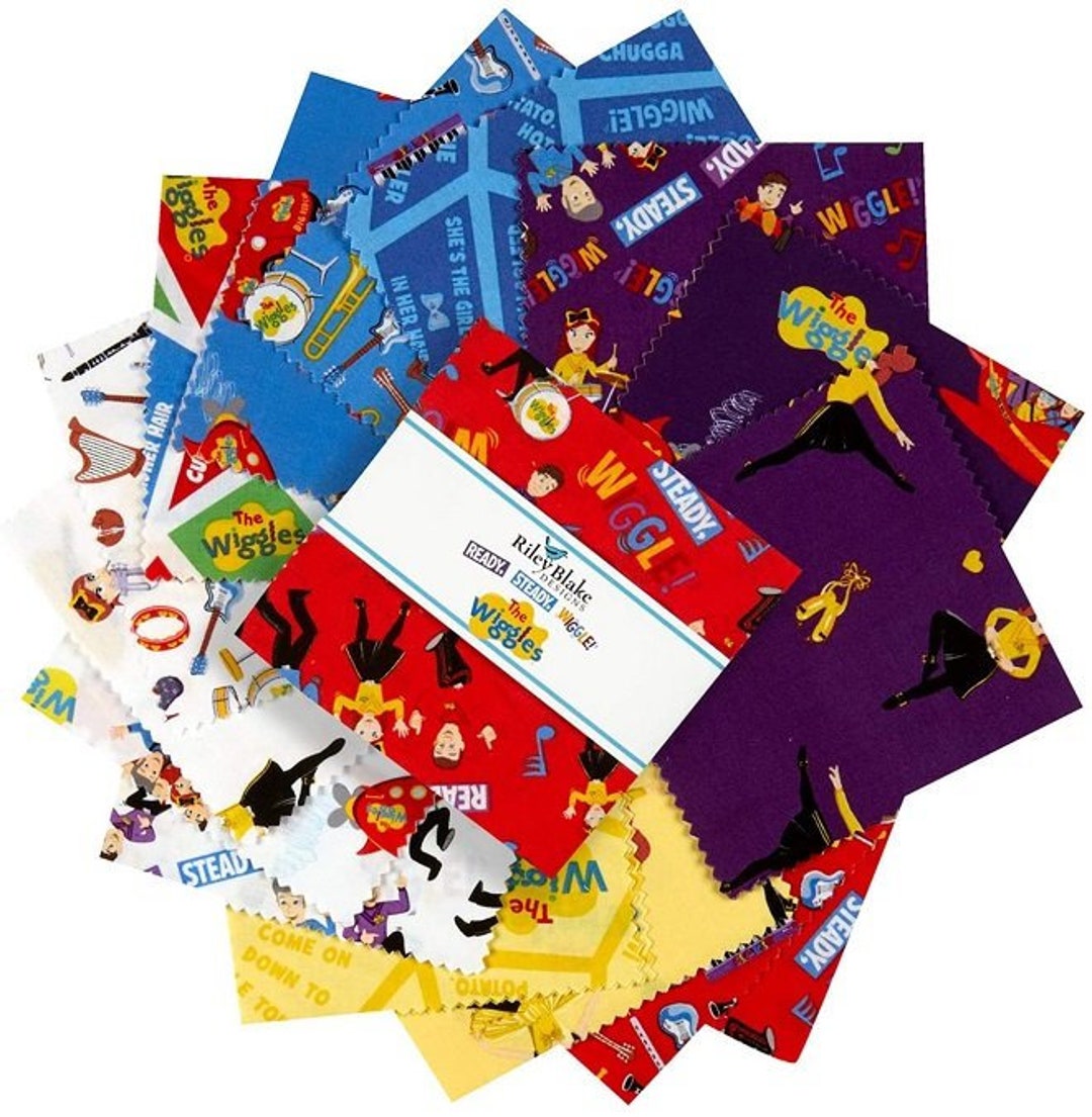 The Wiggles 10 Inch Precut Squares Riley Blake Designs - Etsy