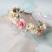 Blush Cream Flower Crown Flower Girl Crown Pink Ivory Wedding - Etsy