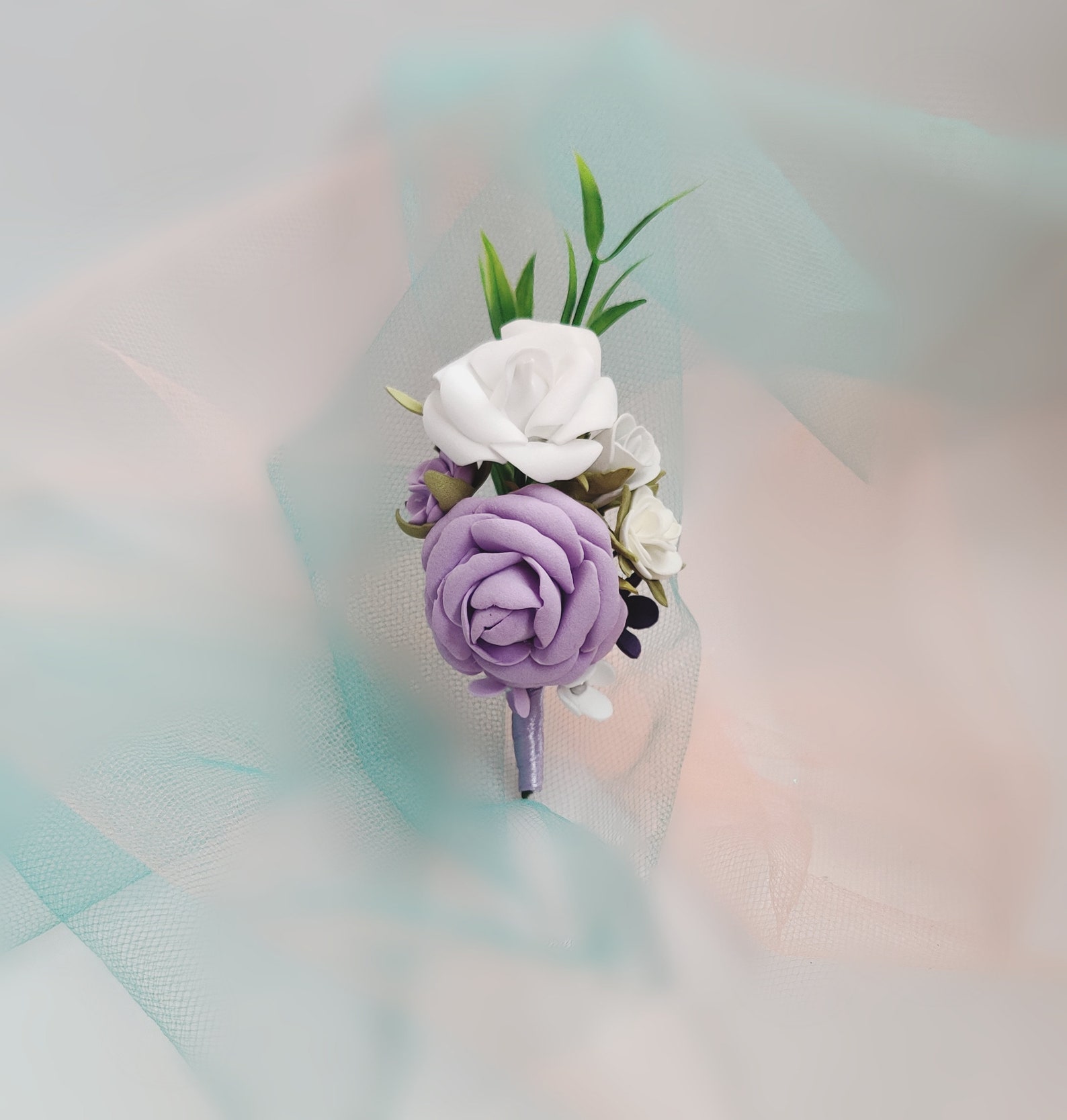 Lavender Lilac Prom Corsage and Boutonniere Set 2026, Amethyst Purple ...
