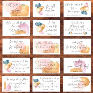 Watercolor Scripture Cards - Etsy