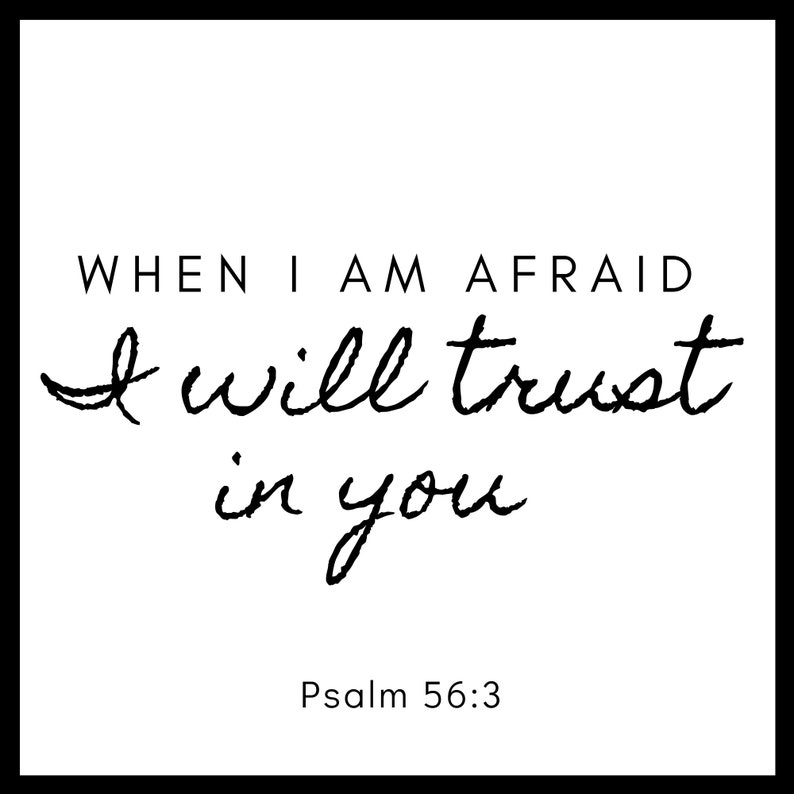 Printable Scriptures for Anxiety 2x3.5 Bible Verses for Fear & Anxiety ...