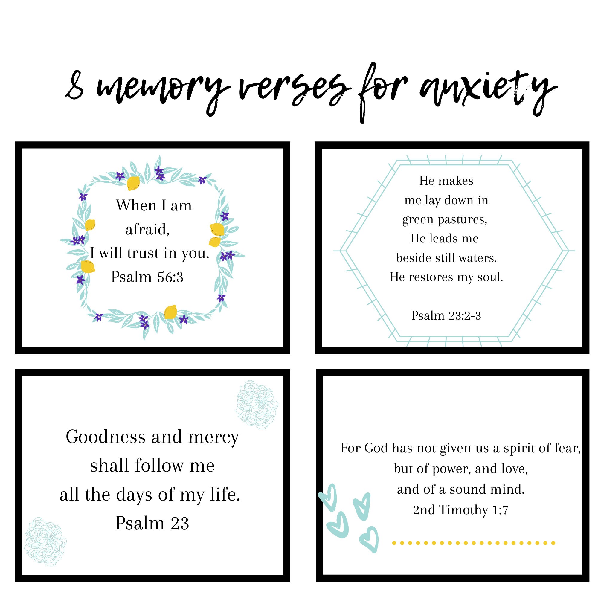 Printable Scriptures for Anxiety BUNDLE! - Etsy