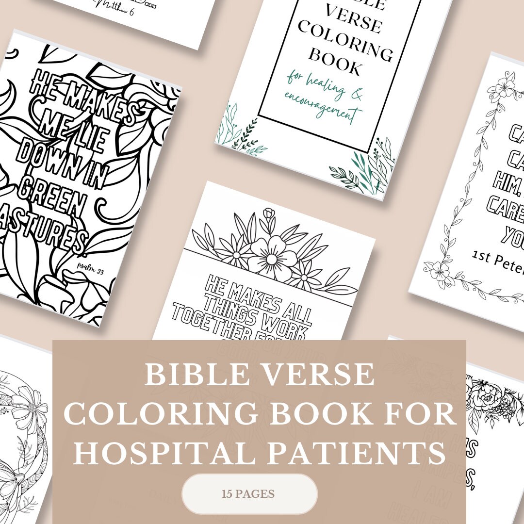 Scripture Coloring Book for Cancer Patients - Etsy