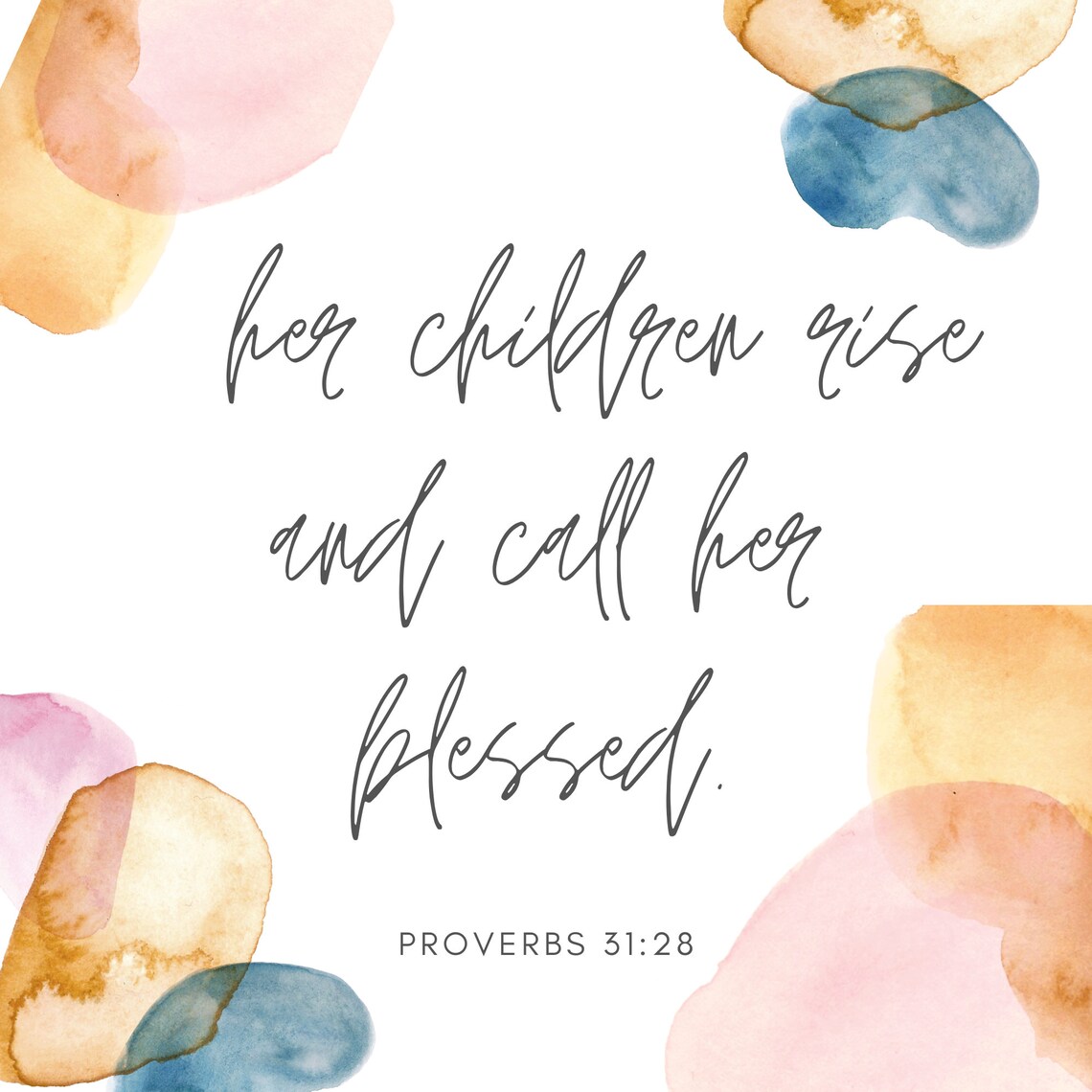 Watercolor Scripture Cards - Etsy