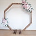 Octagon Wooden Wedding Arch /wedding Decor Natural Wood/wedding ...