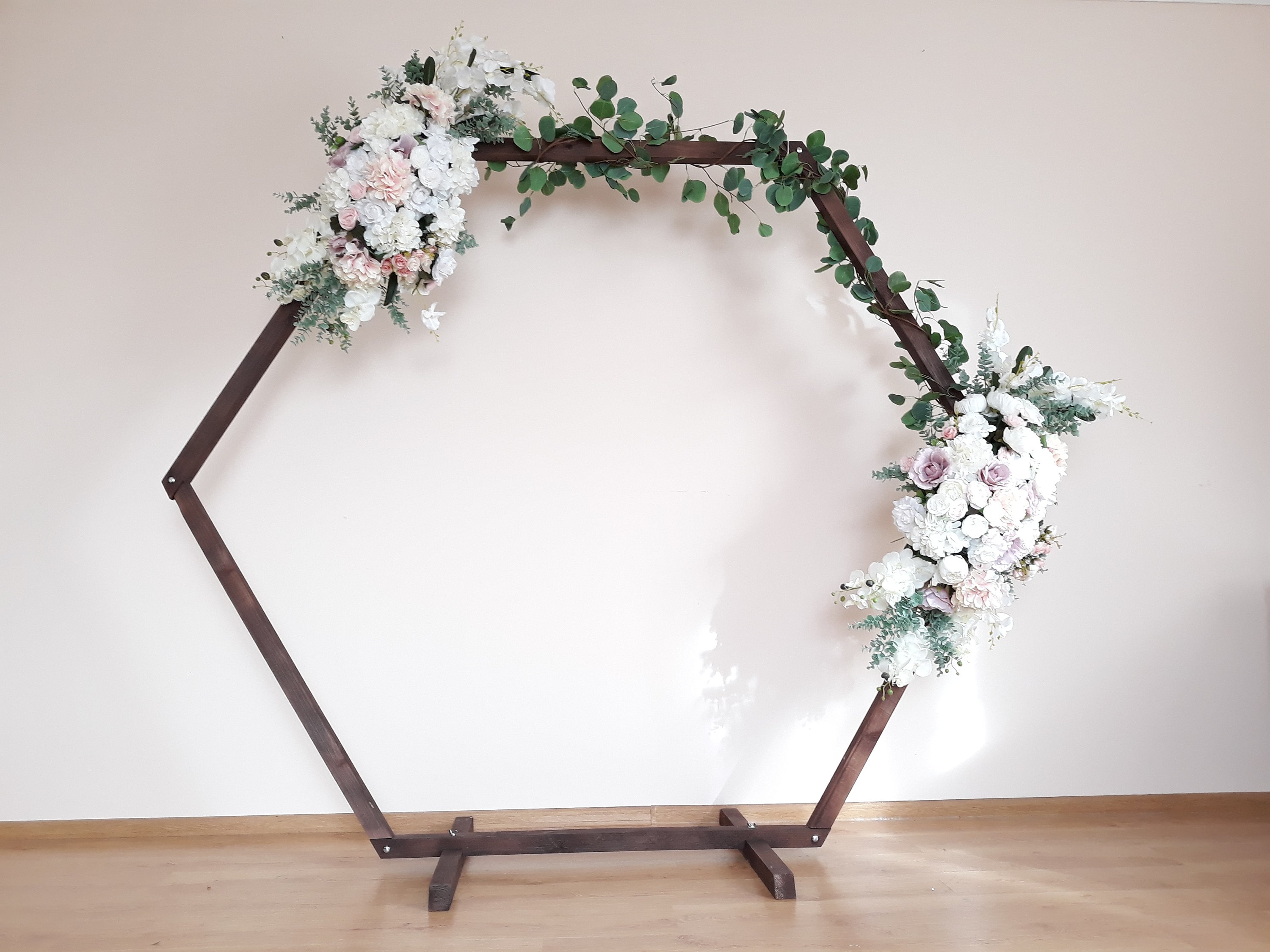 Hexagonal Wedding Arch/ Wooden Arch/ Wedding Decor/ Decorations Arch ...