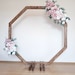 Octagon Wooden Wedding Arch /wedding Decor Natural Wood/wedding ...