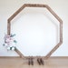 Octagon Wooden Wedding Arch /wedding Decor Natural Wood/wedding ...