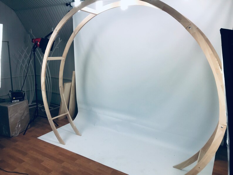 Double Ring Wooden/ Wedding Arch / Wedding Decor Natural Forest ...