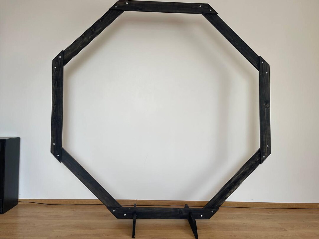 Octagon Wooden Wedding Arch /wedding Decor Natural Wood/wedding ...