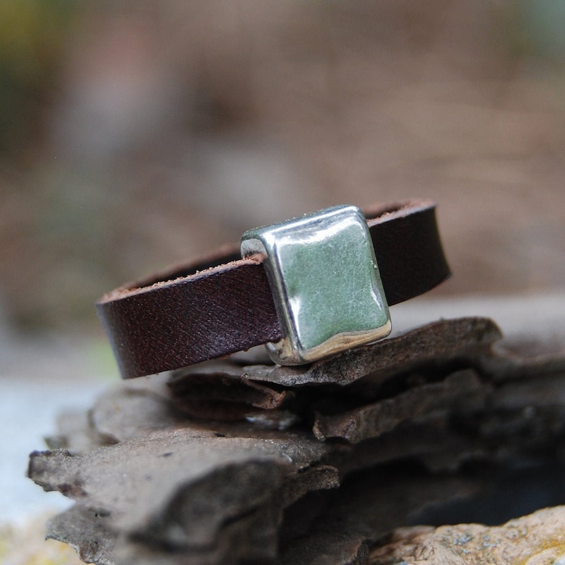 Leather Ring - Etsy