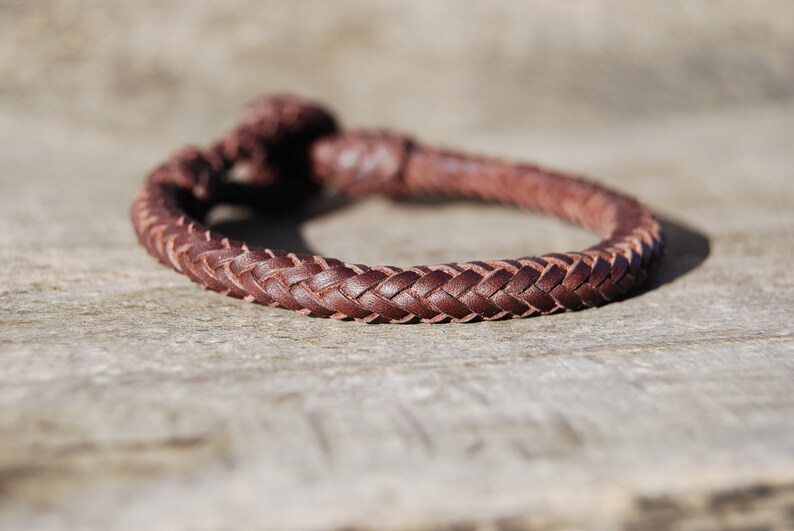 Hand Braided Leather Bracelet of 12-strand. Round Braiding. - Etsy