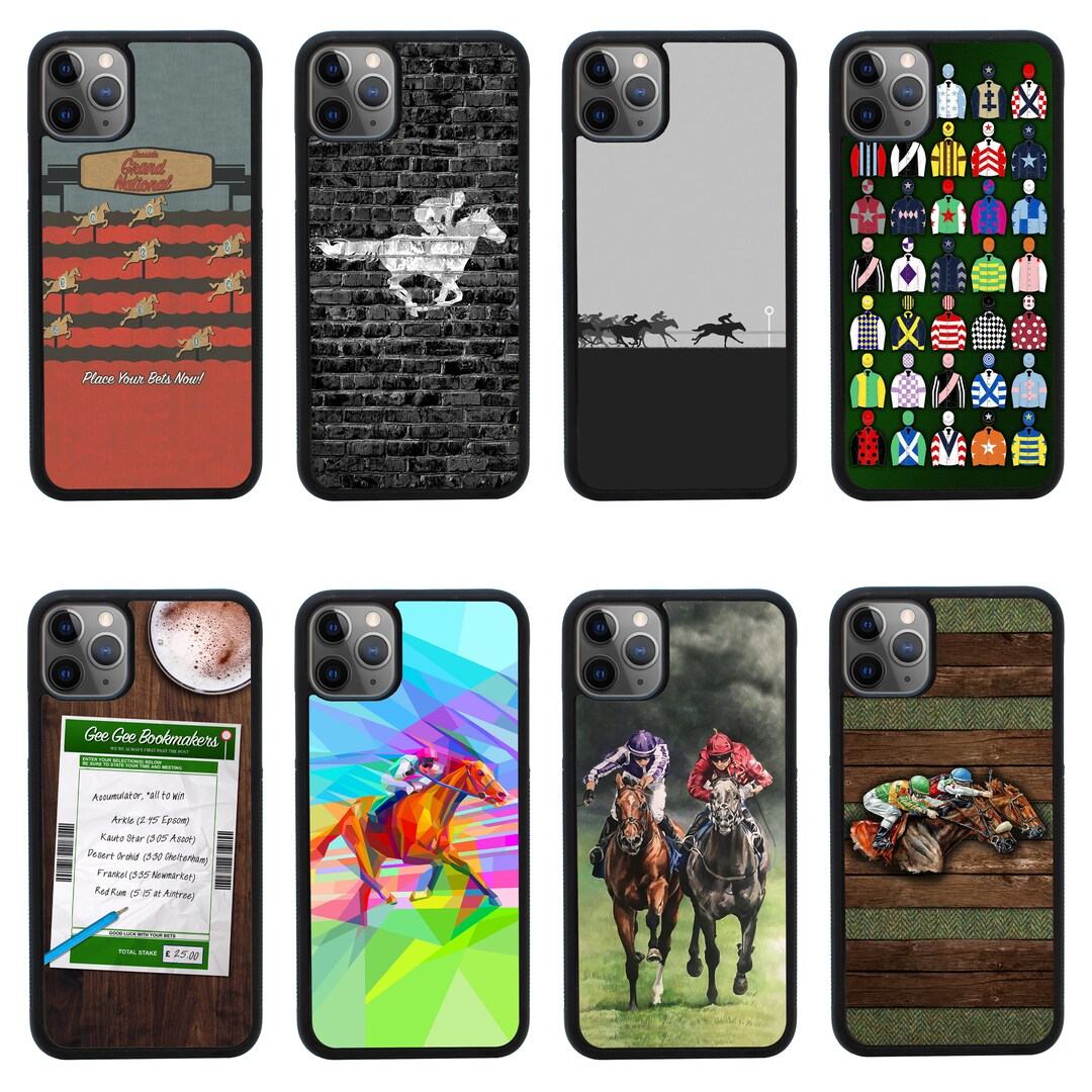 Horse Racing iPhone Cases iPhone 14 Pro Max iPhone 13 12 11 X XR XS SE ...
