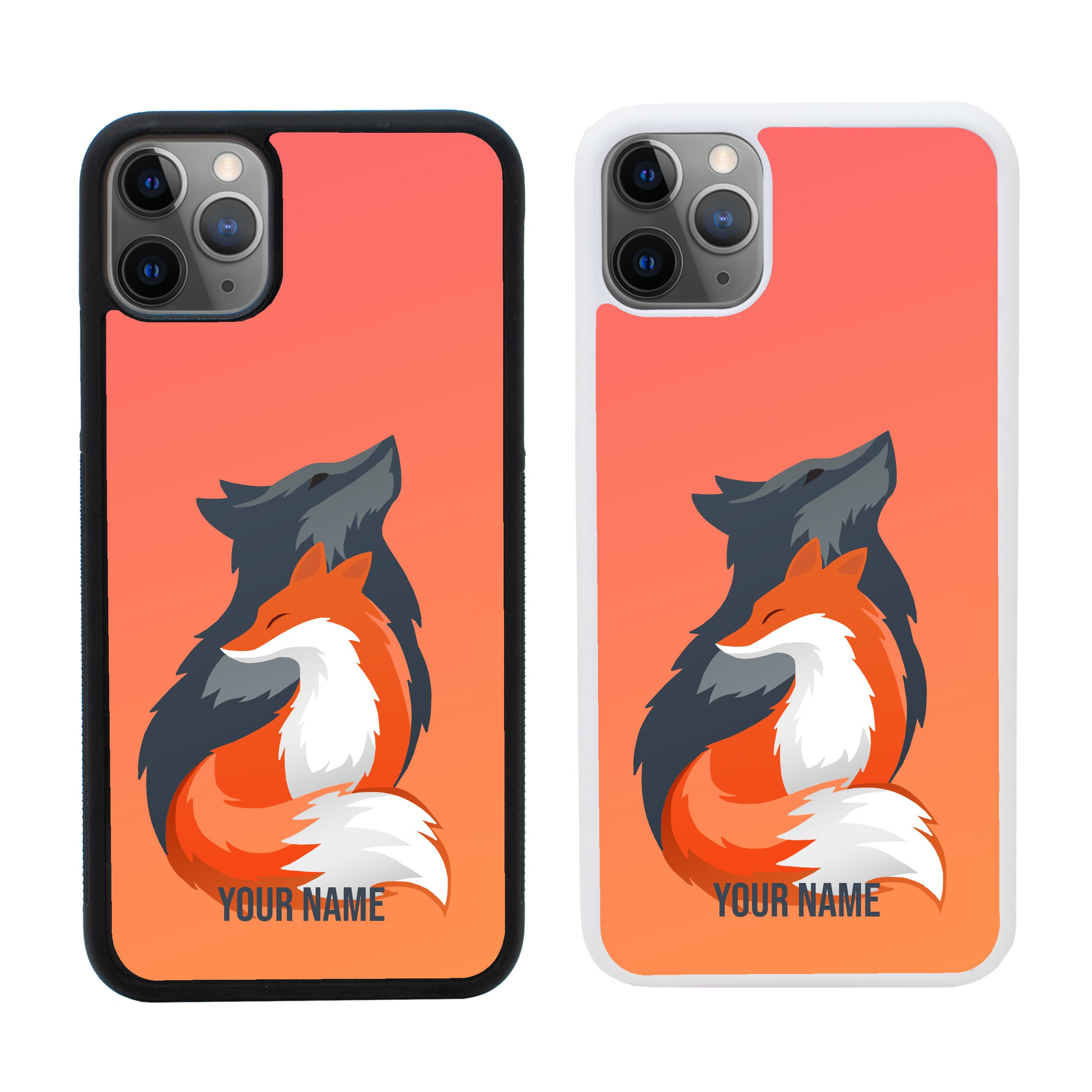 Fox Personalised Apple iPhone Phone Case Protective Bumper | Etsy