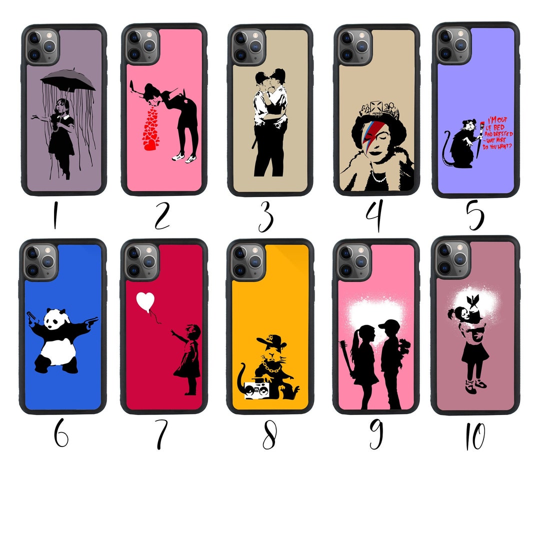 Banksy iPhone Case, iPhone 14 Pro Max iPhone 13 12 11 X XR XS SE 8 7 ...