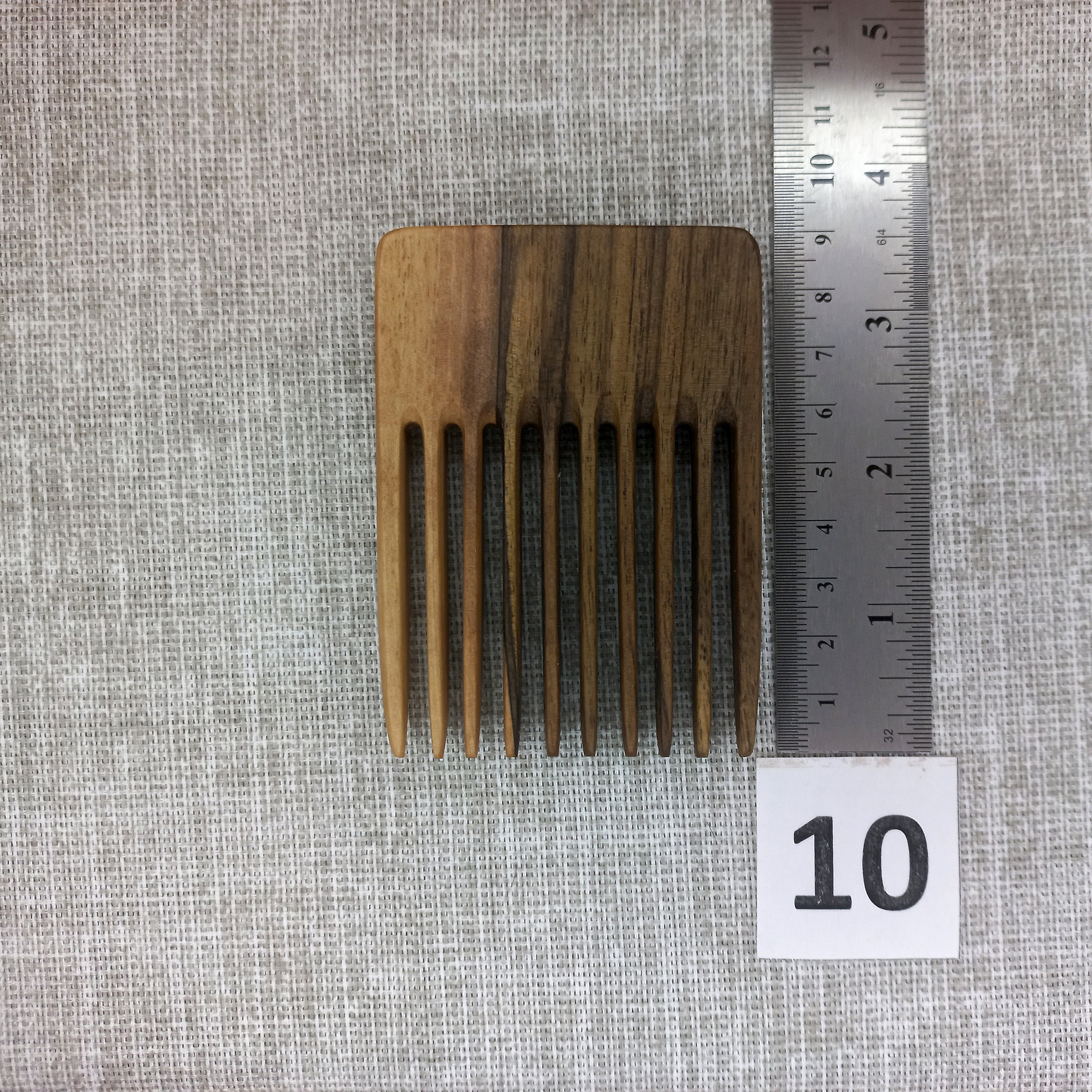Natural Walnut Wood Beard/mustache Comb, Curly Hair Health Care ...