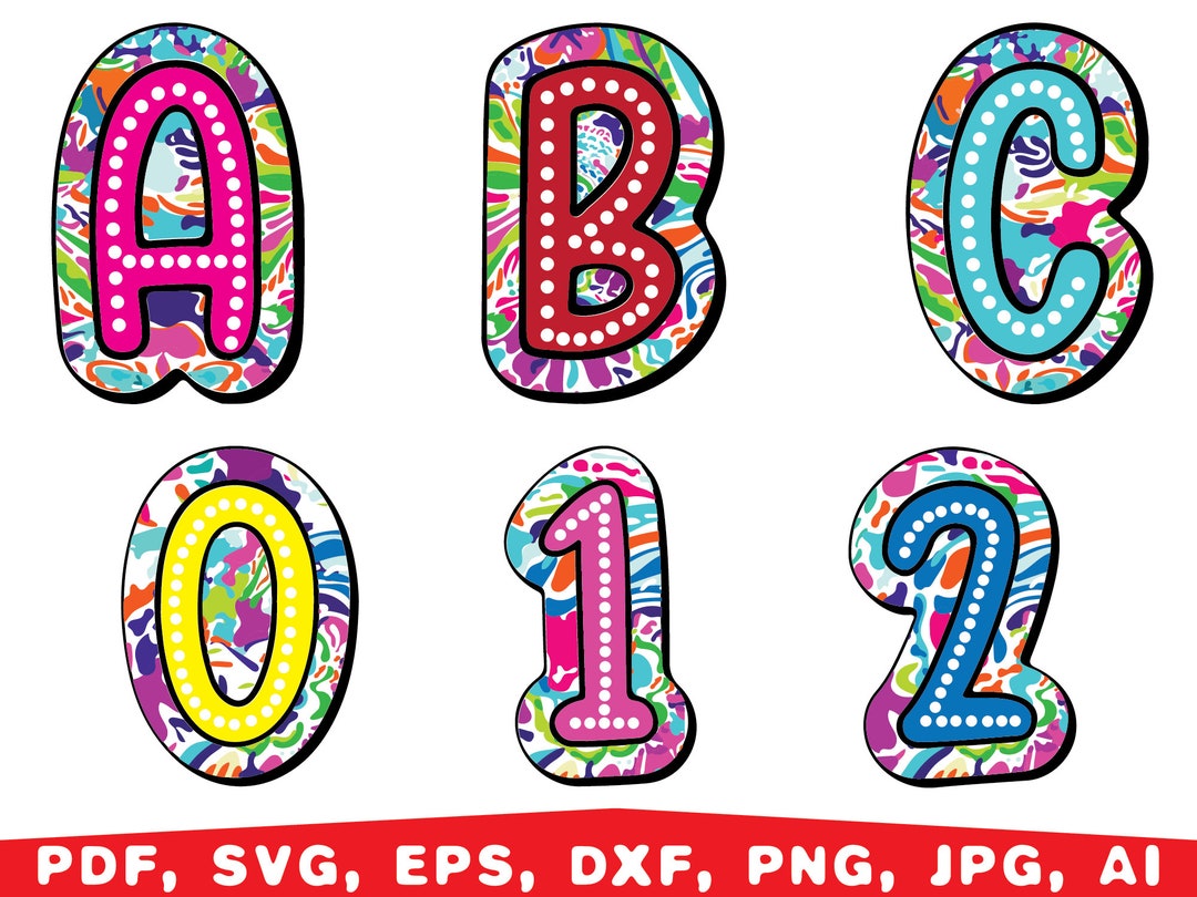Doodle Letters Svg Bundle, Handwritten Colorful Paisley Floral Alpha ...