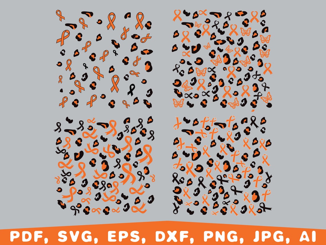 CRPS Awareness Svg Orange Ribbon SVG Crps Cut Files Crps - Etsy