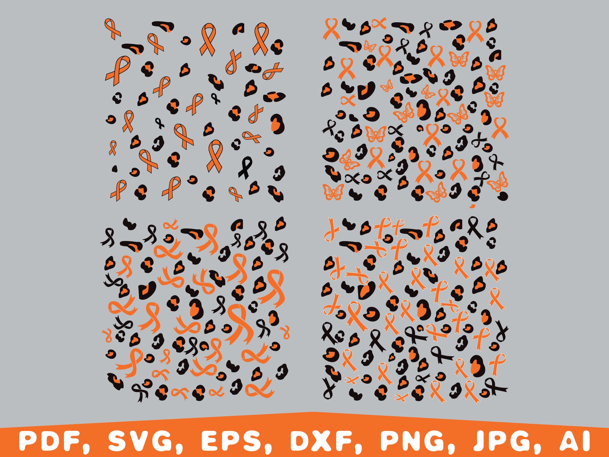 CRPS Awareness Svg, Orange Ribbon SVG, Crps Cut Files, Crps Ribbon SVG ...