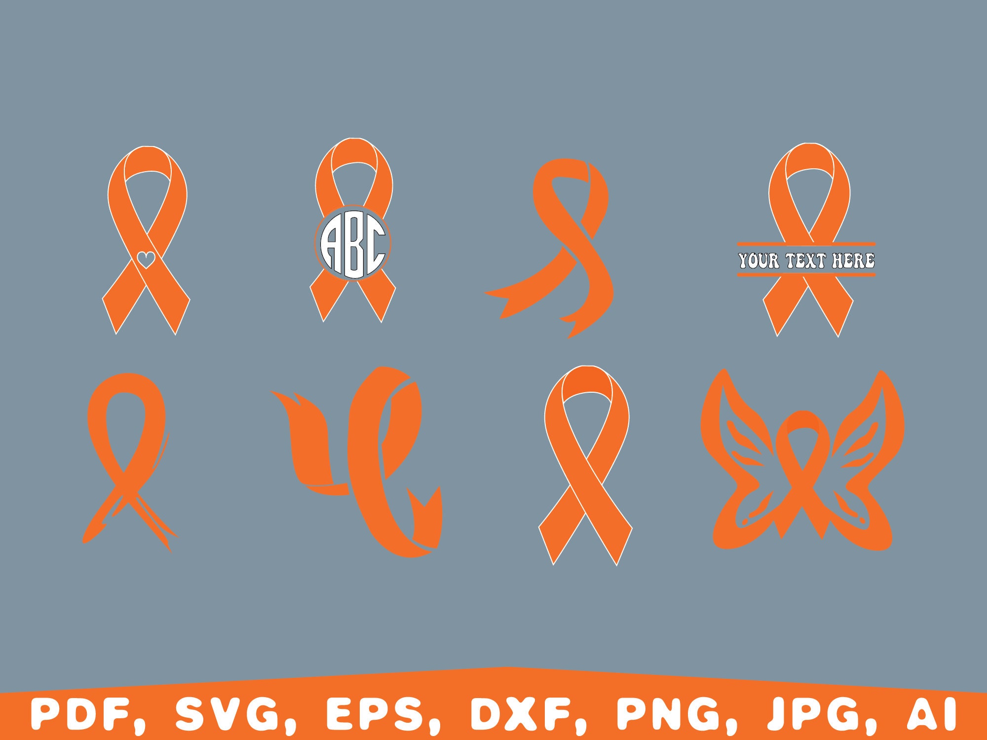 Adhd Svg, Adhd Awareness Svg, Adhd Quotes Svg, I Wear Orange for ADHD ...