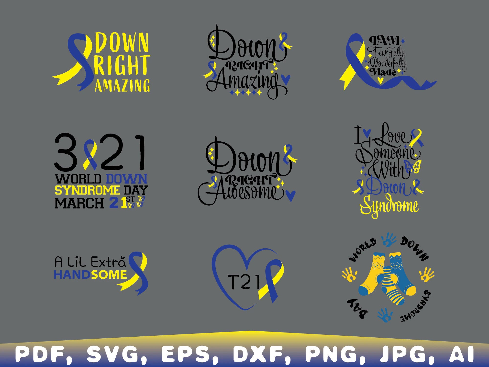 Down Syndrome Awareness Svg, Down Syndrome Awareness Svg, Downs ...