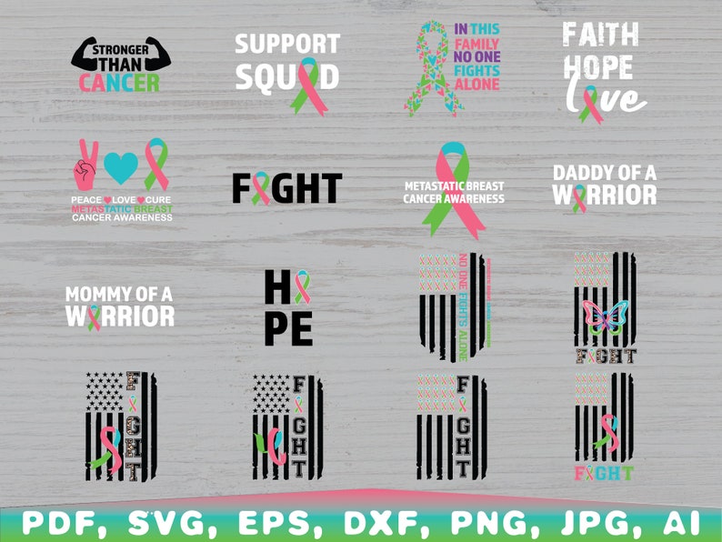 Metastatic Breast Cancer Awareness Svg Bundle, Metastatic Breast Cancer ...