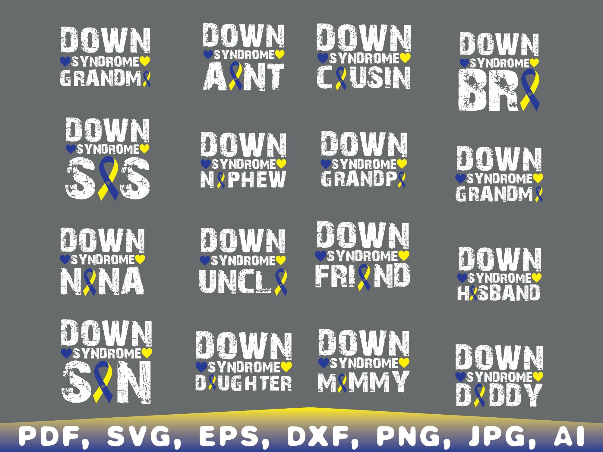 Down Syndrome Awareness Svg, Down Syndrome Awareness Svg, Downs ...