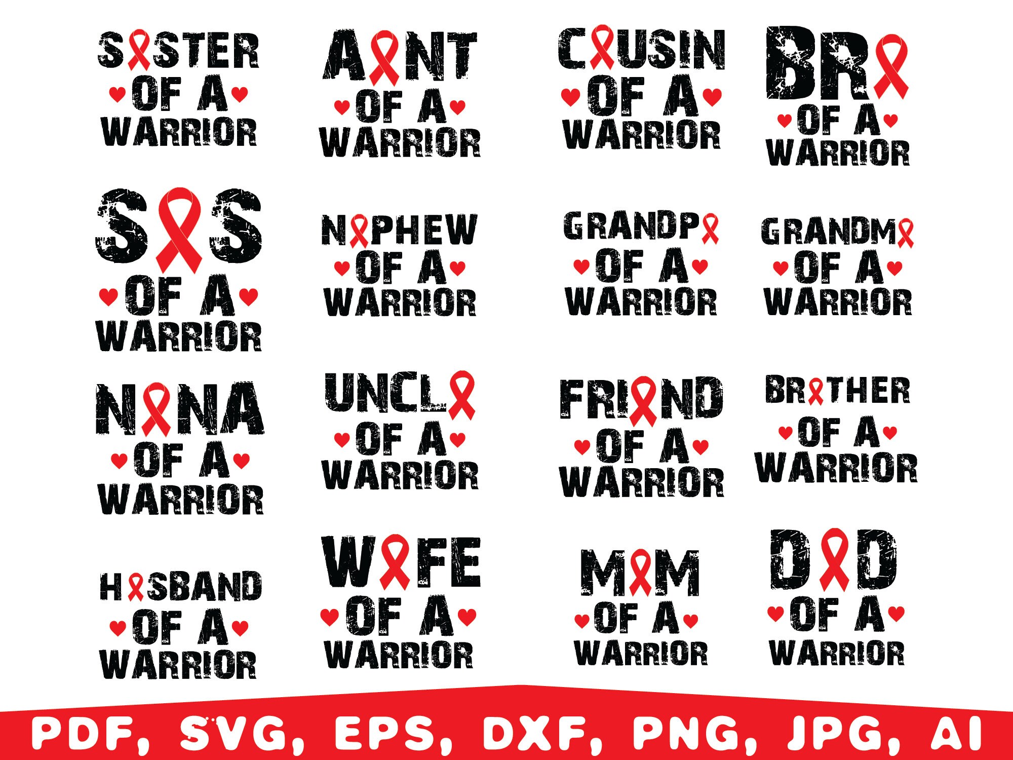 Heart Disease Awareness Svg Png, I Wear Red Svg,red Ribbon Svg, Heart ...