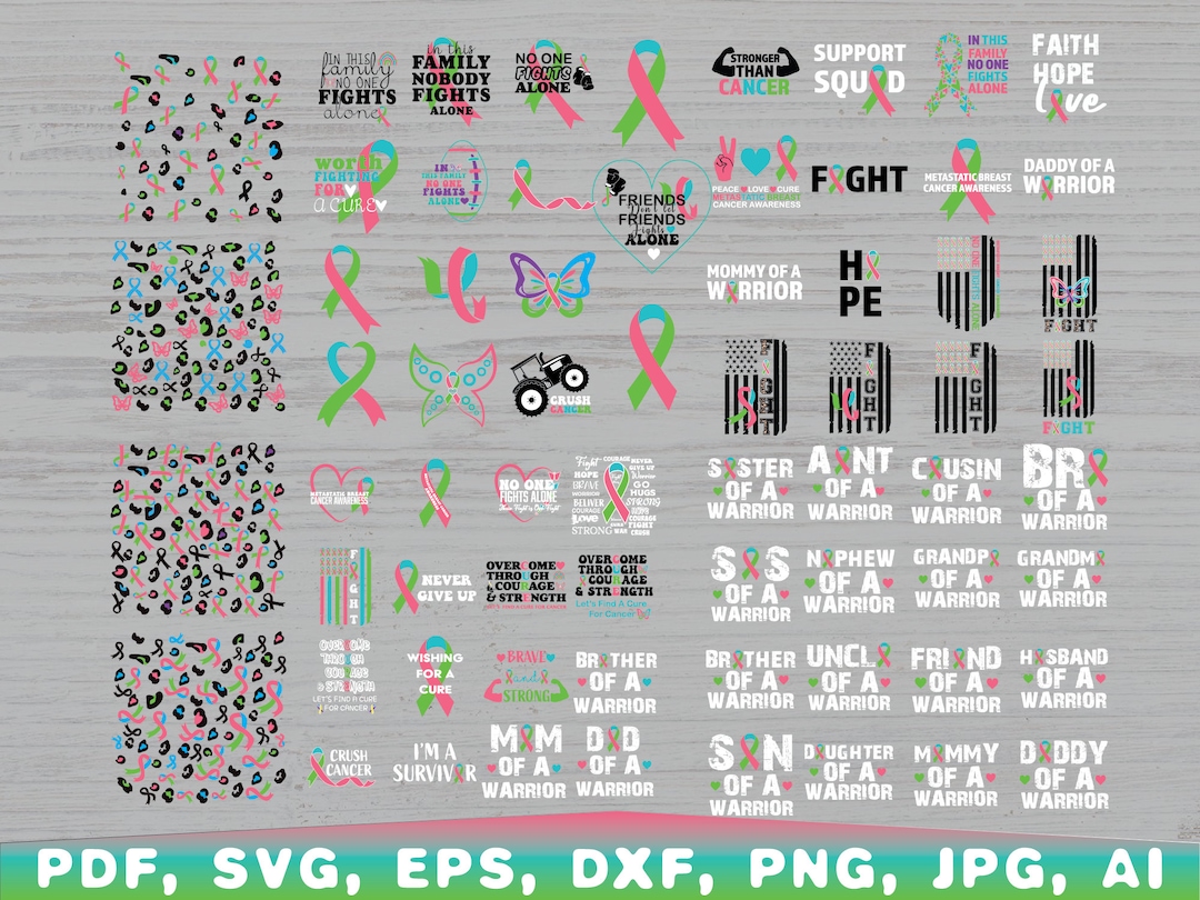 Metastatic Breast Cancer Awareness Svg Bundle, Metastatic Breast Cancer ...