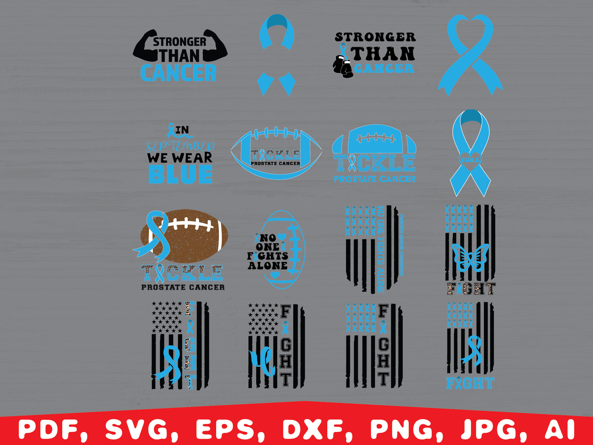 Prostate Cancer Awareness Svg, Prostate Cancer Svg Png, Blue Ribbon SVG ...