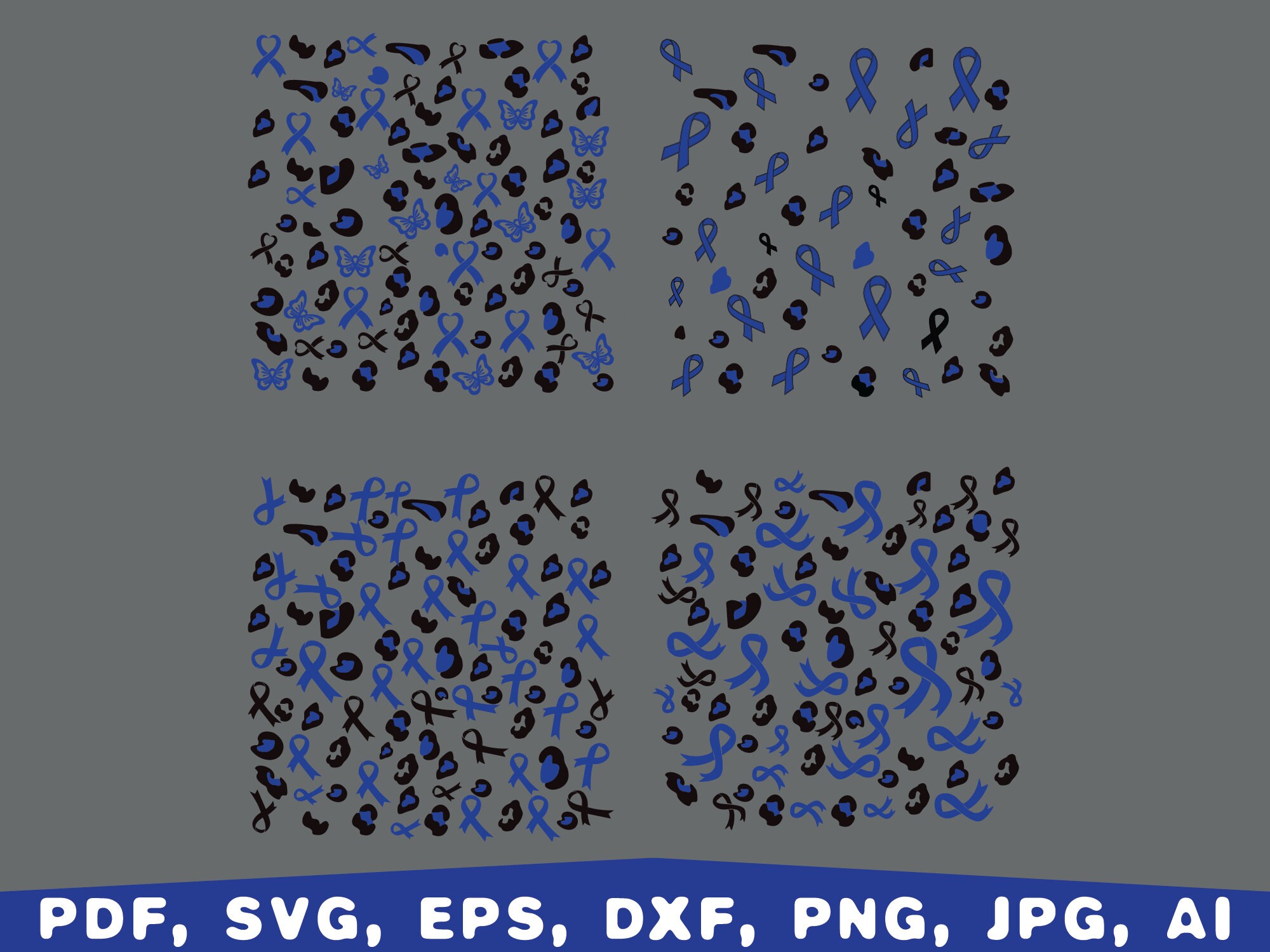 ALS Awareness Svg, Blue Ribbon SVG, Als Cancer Cut Files, Als Ribbon ...