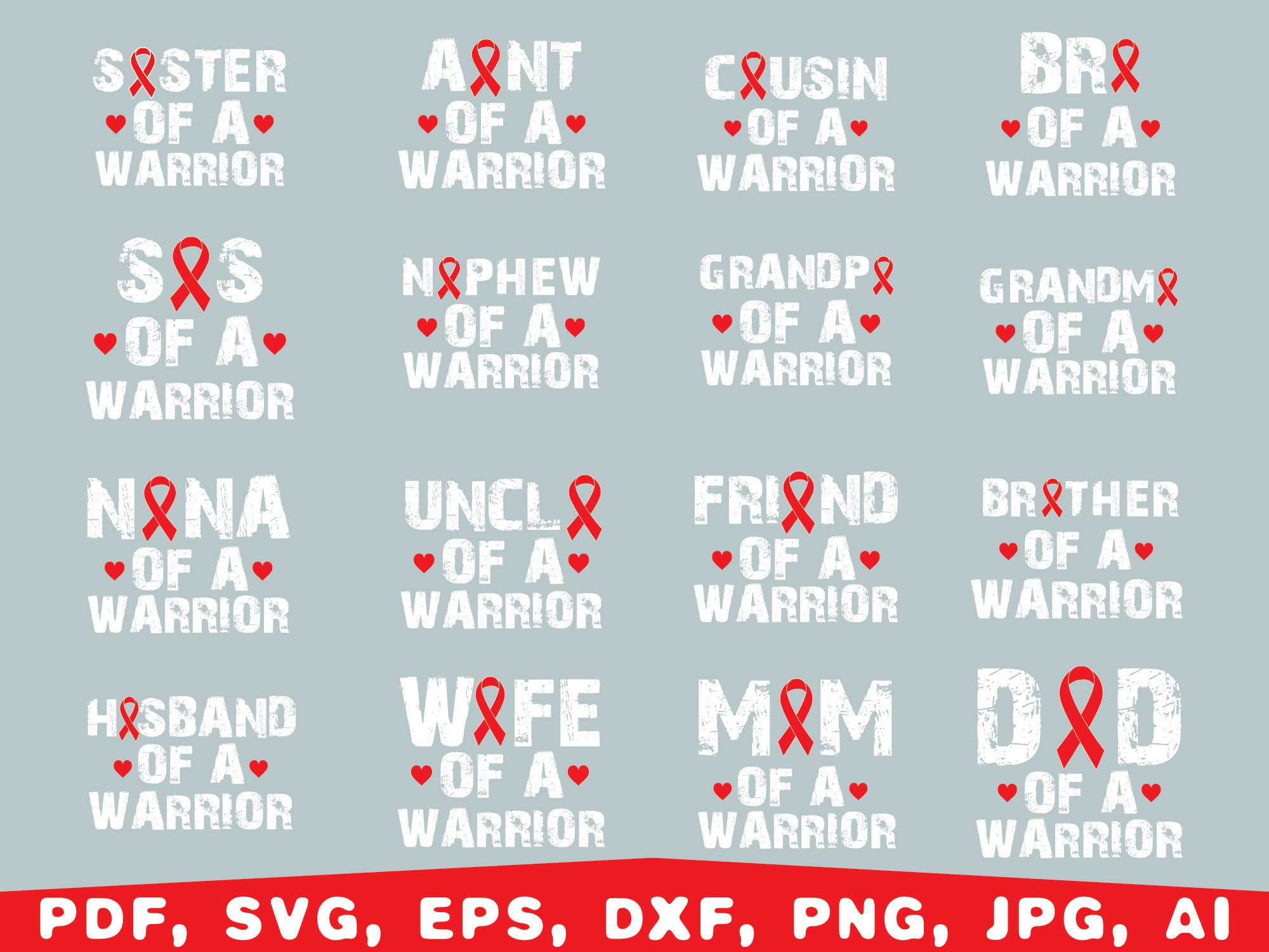 HIV/AIDS Awareness Svg Bundle, Aids Awareness Day Svg, Hiv Awareness ...