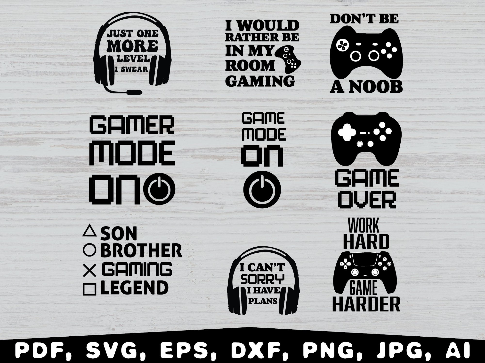 Gamer SVG Bundle Video Game SVG Bundle Gamer Svg Game - Etsy