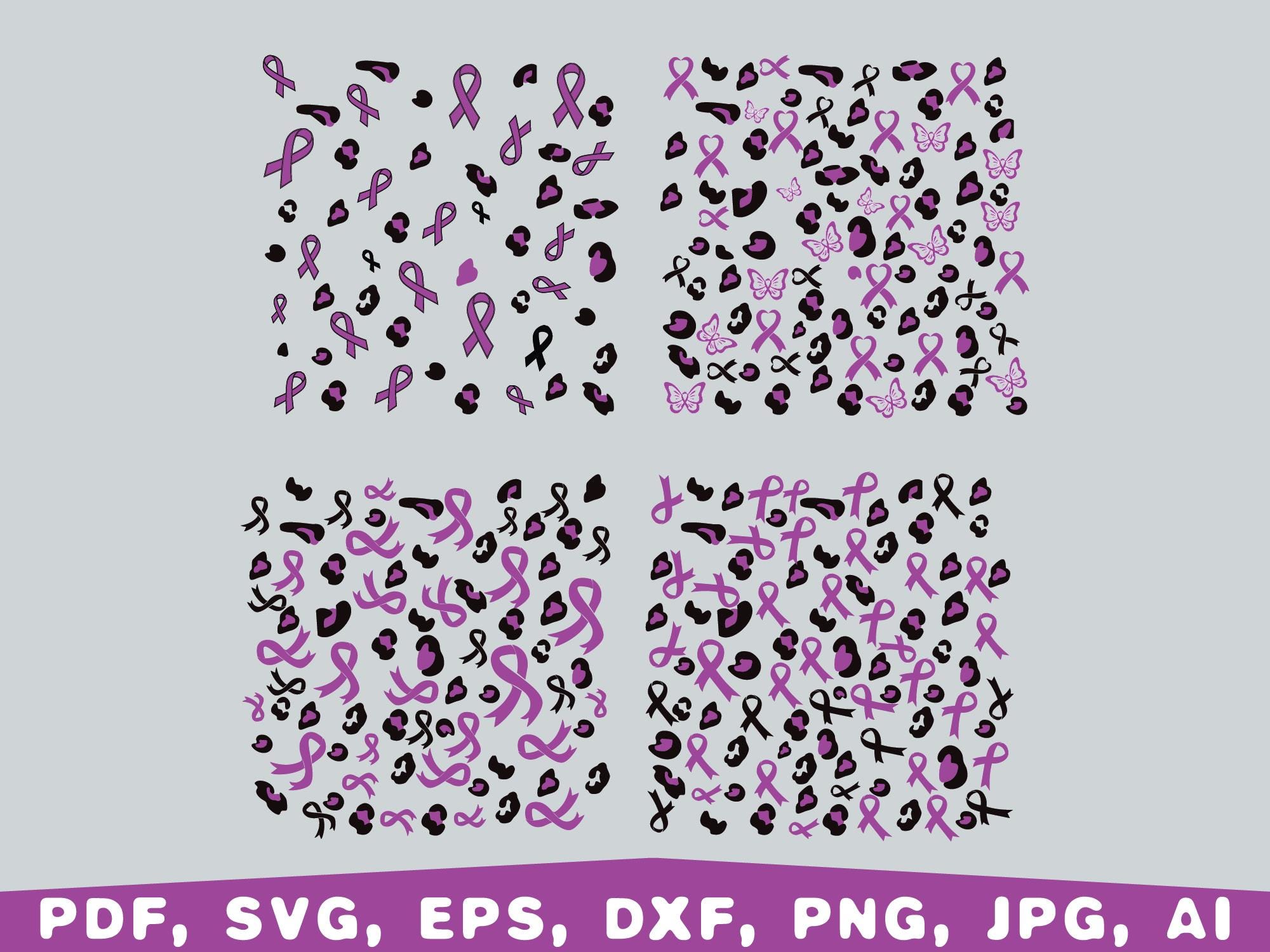 Overdose Awareness Svg, Purple Ribbon SVG, Overdose Cut Files ...