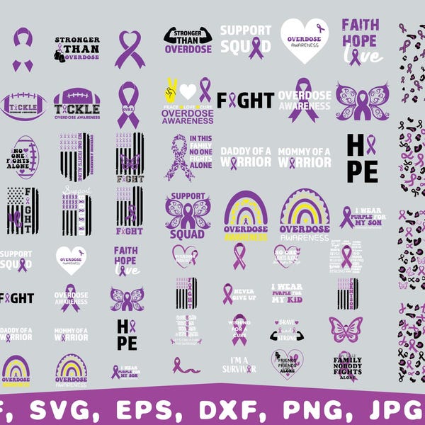 Overdose Awareness Svg - Etsy