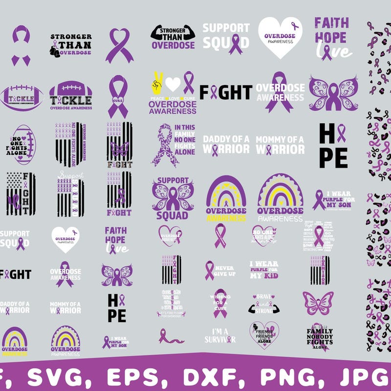 Overdose Awareness Svg - Etsy