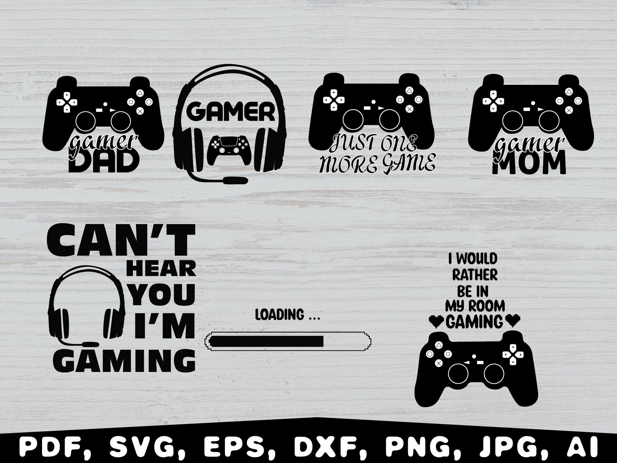 Gamer SVG Bundle, Video Game SVG Bundle, Gamer Svg, Game Controller Svg ...