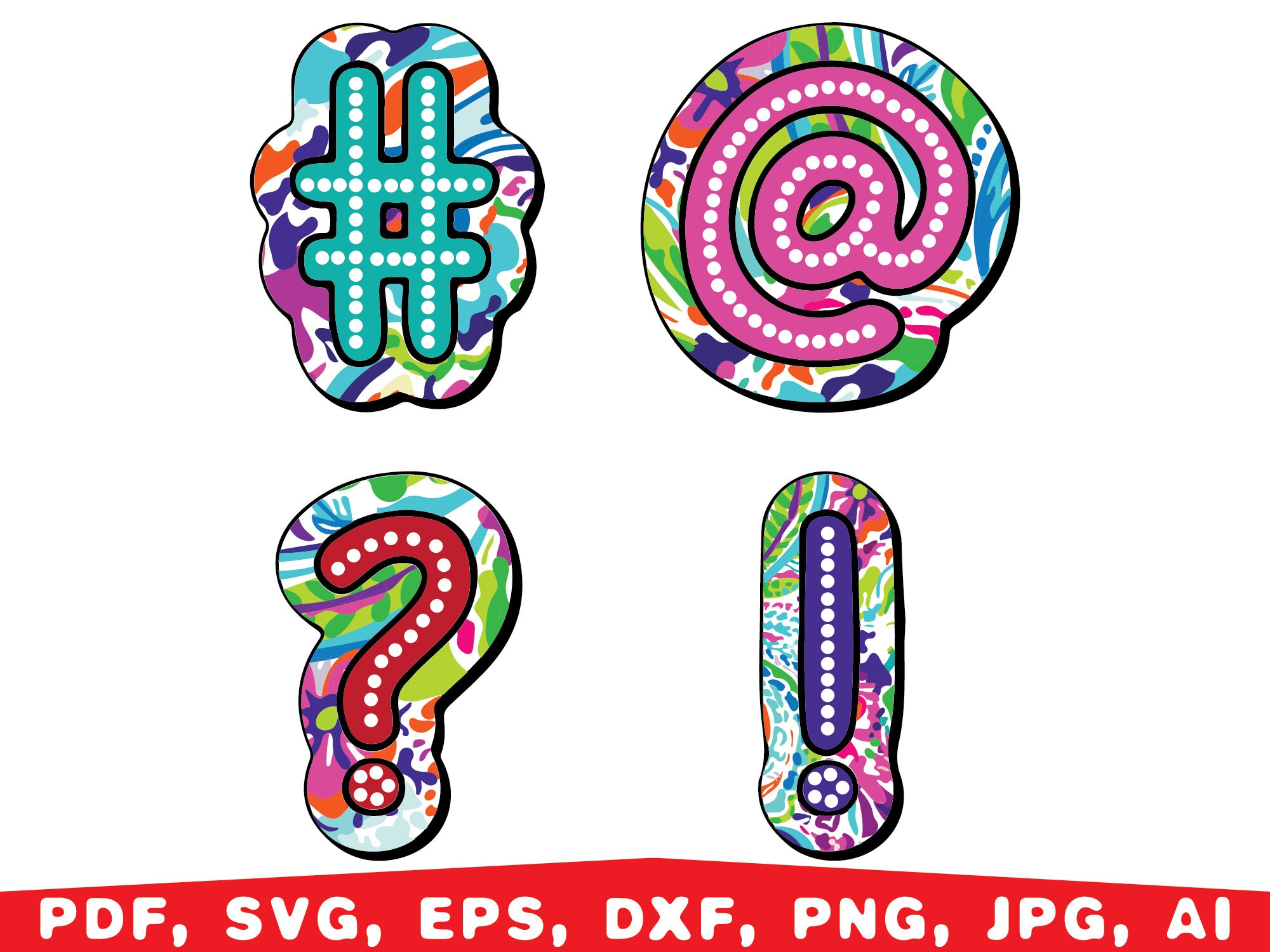 Doodle Letters Svg Bundle, Handwritten Colorful Paisley Floral Alpha ...